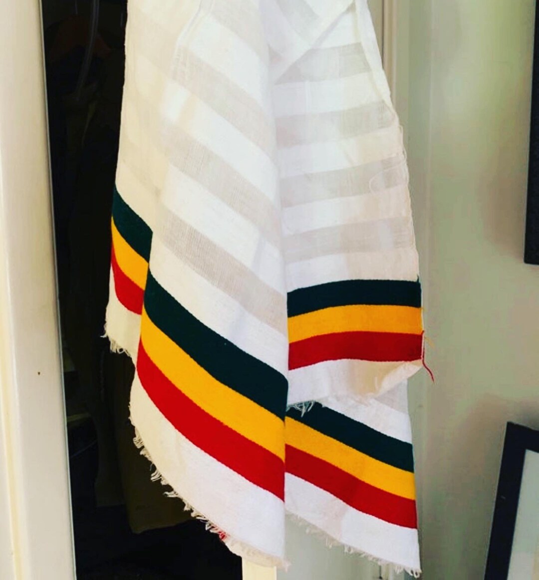 Ethiopian Hand Woven Scarf , Rasta Scarf , Church Scarf Orthodox Prayer ...