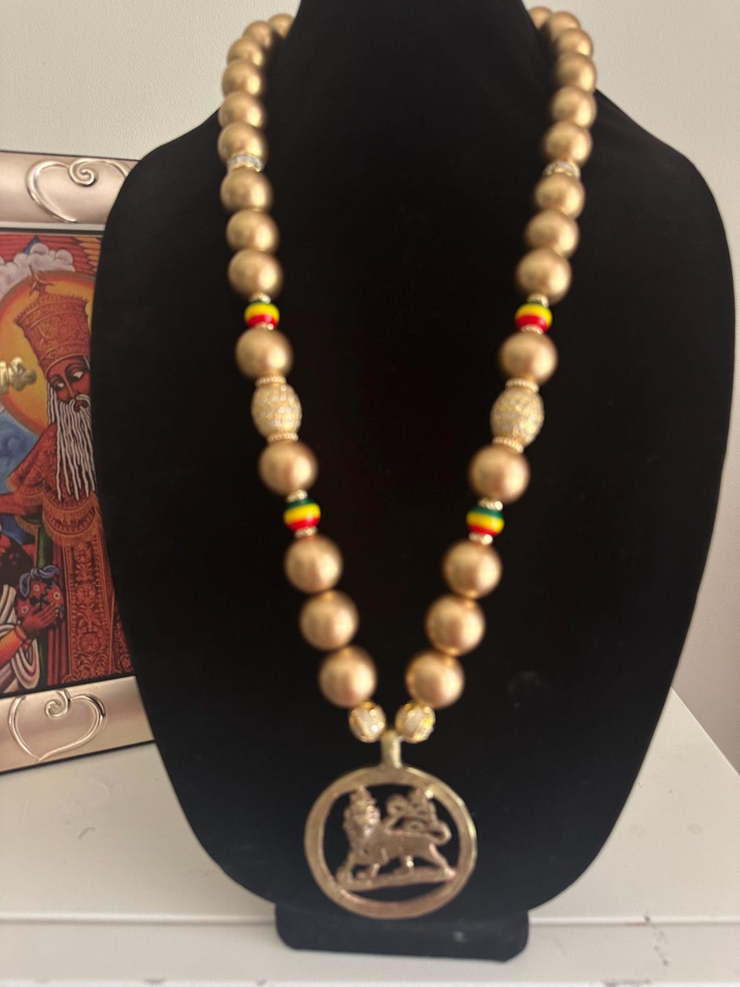 Big Lion of Judah Necklace - Rasta Necklace - Lion Pendant - Etsy