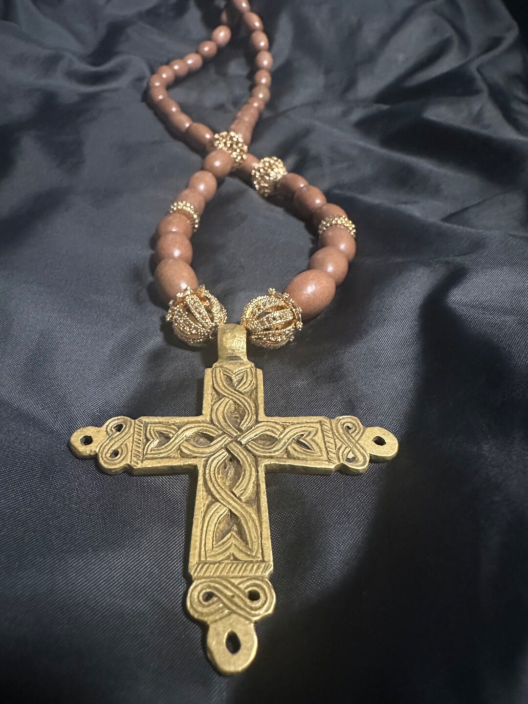 Infinity Ethiopian Cross Rasta Necklace - Etsy