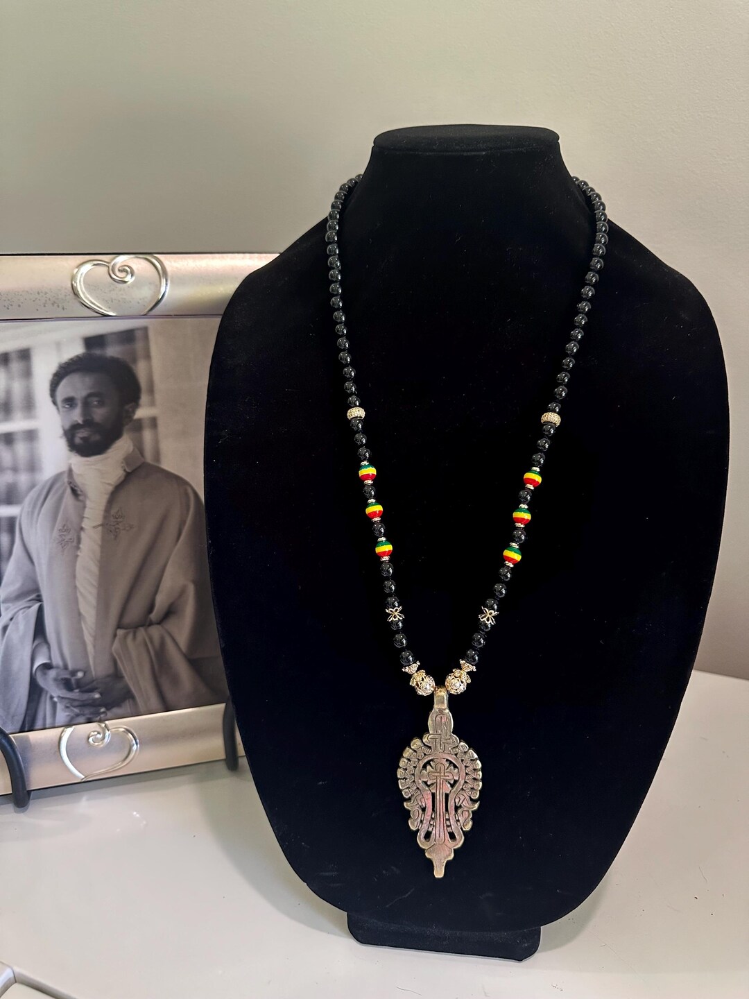 Lalibela Ethiopian Cross With Tormaline Beads - Etsy