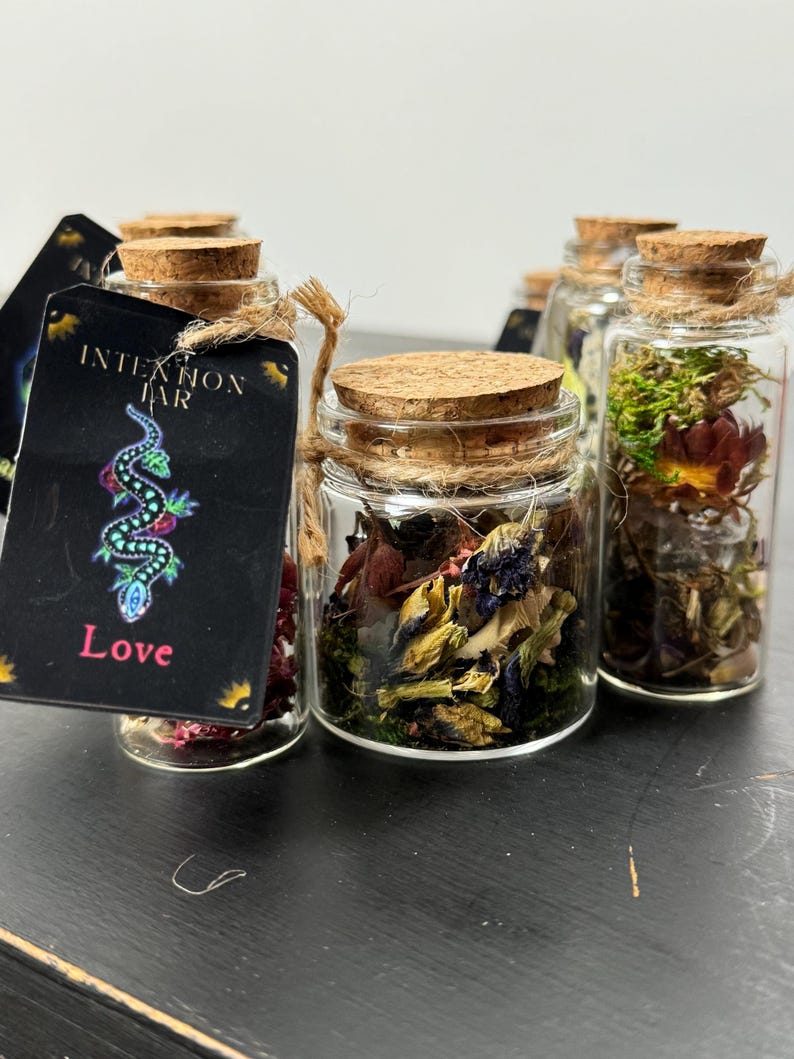 Intention Jars, Handmade Spell Jars, Unique Oddity Boytles, Altar Tools ...