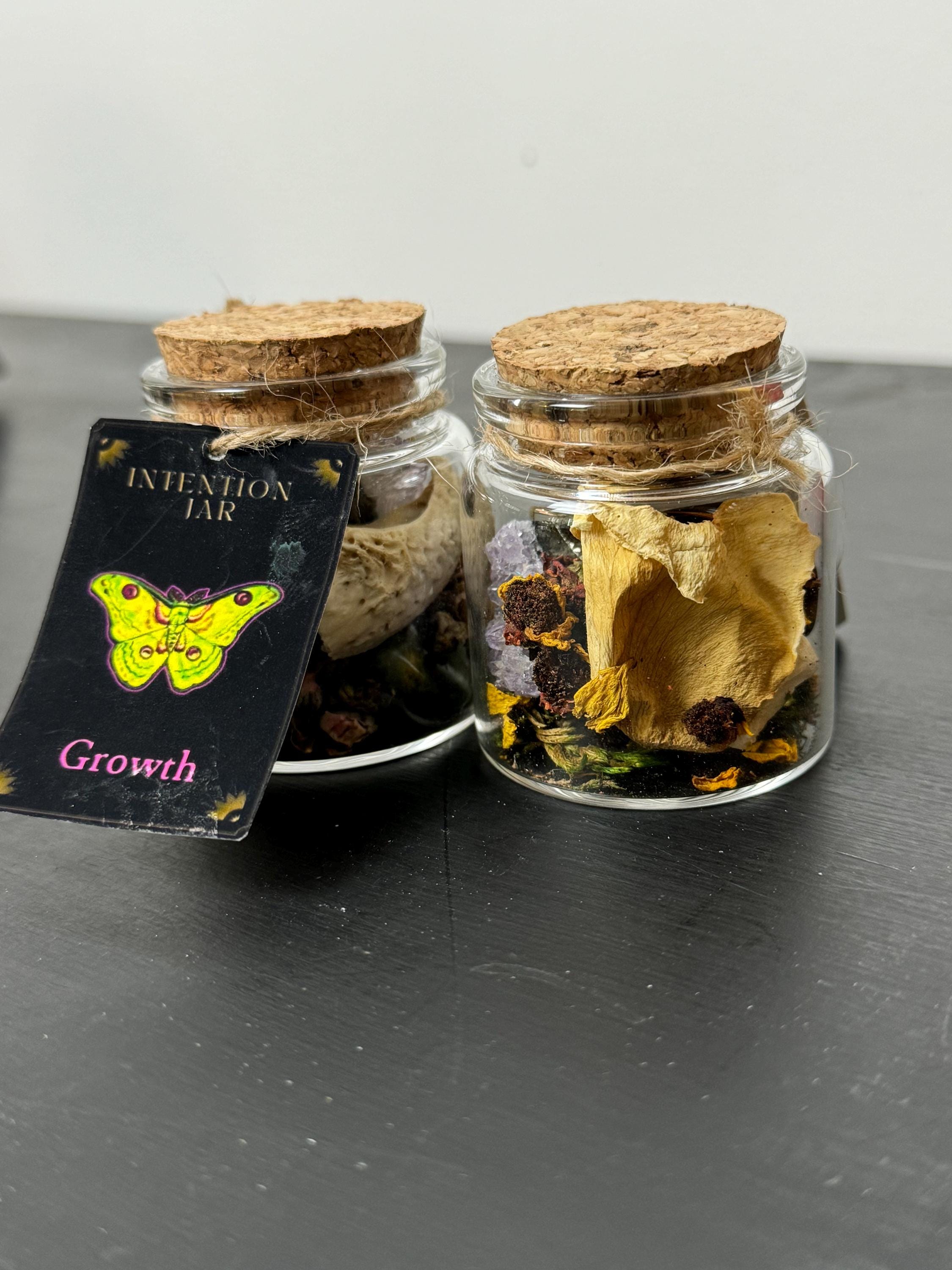 Intention Jars, Handmade Spell Jars, Unique Oddity Boytles, Altar Tools ...