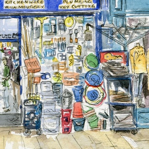 Dulwich DIY Lordship Lane East Dulwich Watercolour Art Print - Etsy UK