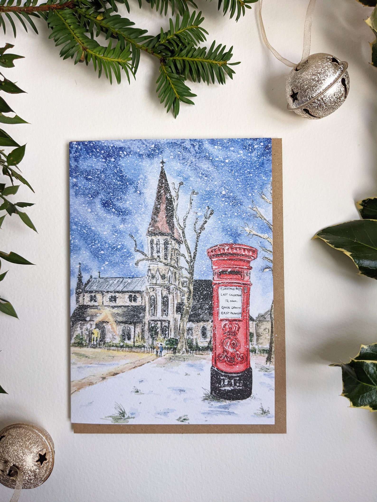 East Dulwich Postbox Christmas Card | Etsy