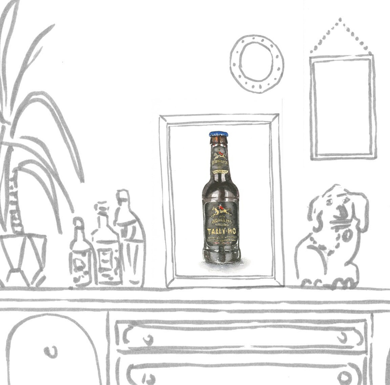 Adnams Brewery Southwold Tally-ho Beer Original Watercolour - Etsy