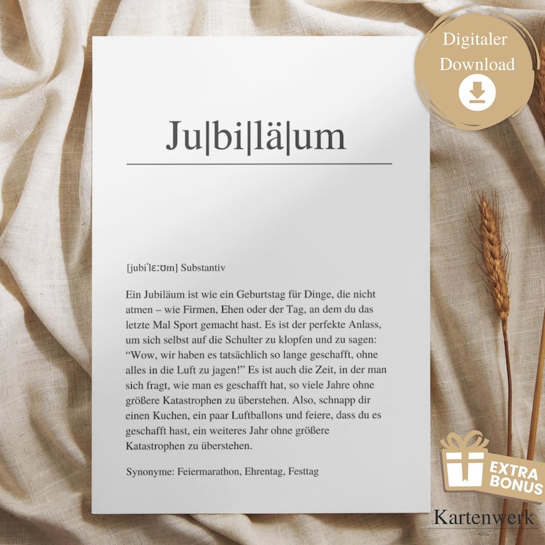 Jubiläumsgeschenk Firma Karte Jubiläum Postkarte Glückwünsche Zum ...