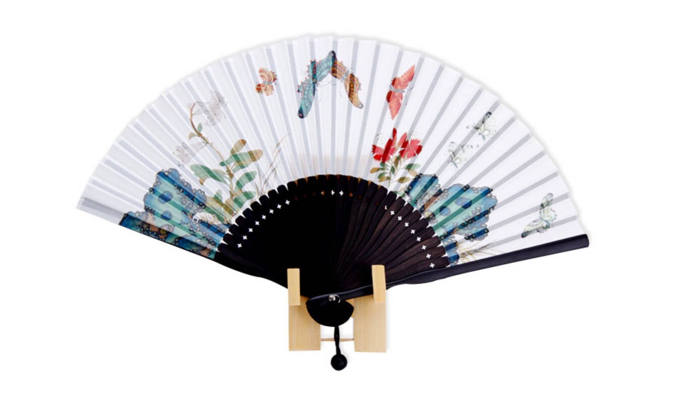 Bamboo Hand Fan Stand Folding Fan Stand Folding Fan Holder - Etsy UK