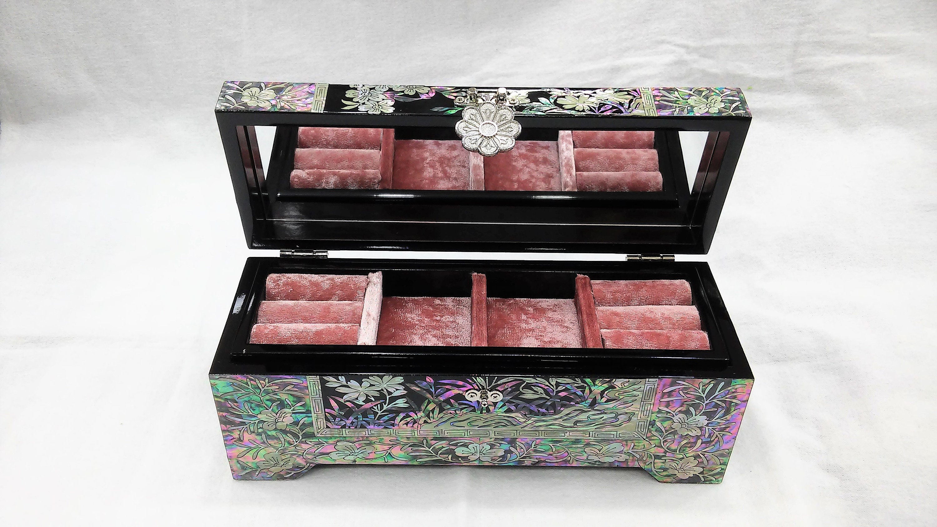 Mother of Pearl Jewelry Box Jewelry Storage Jewelry Trinket - Etsy