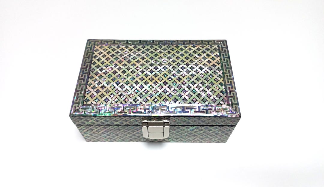 Mother of Pearl Jewelry Box Jewelry Storage Keepsake Box Korean ...