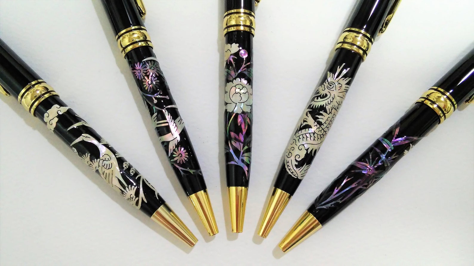 Mother of Pearl Ballpoint Pen Handcrafted Pen Inlaid With - Etsy