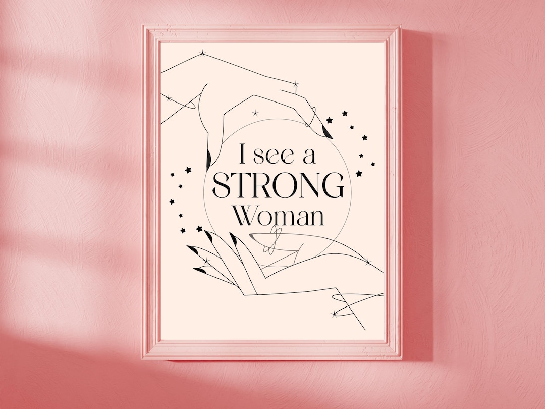 Strong Woman Print for Daughter Feminist Print Poster, Feminism Art ...