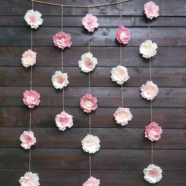 Flower Garland Wall Decor - Etsy