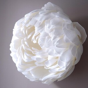 Extra Large White Paper Peony: Floral Wall Decor, Wedding Backdrop - Etsy