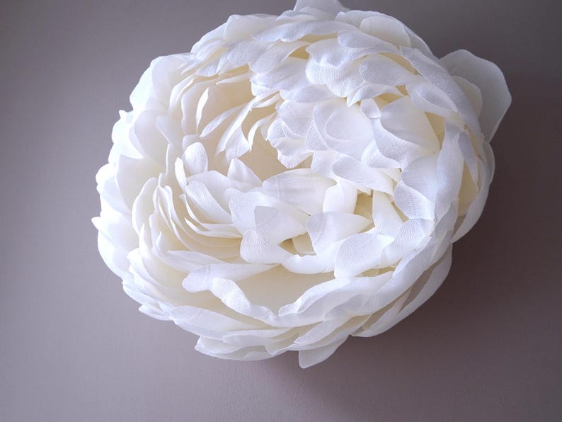 Extra Large White Paper Peony: Floral Wall Decor, Wedding Backdrop - Etsy