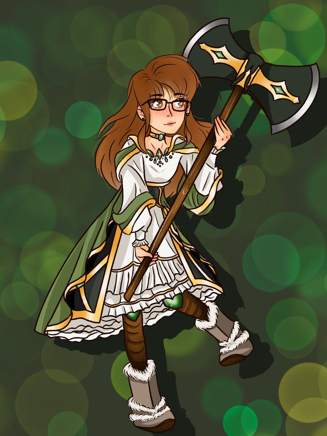 Magical Girl Chibi Cartoon Commision and Custom Portrait / Drawing for ...