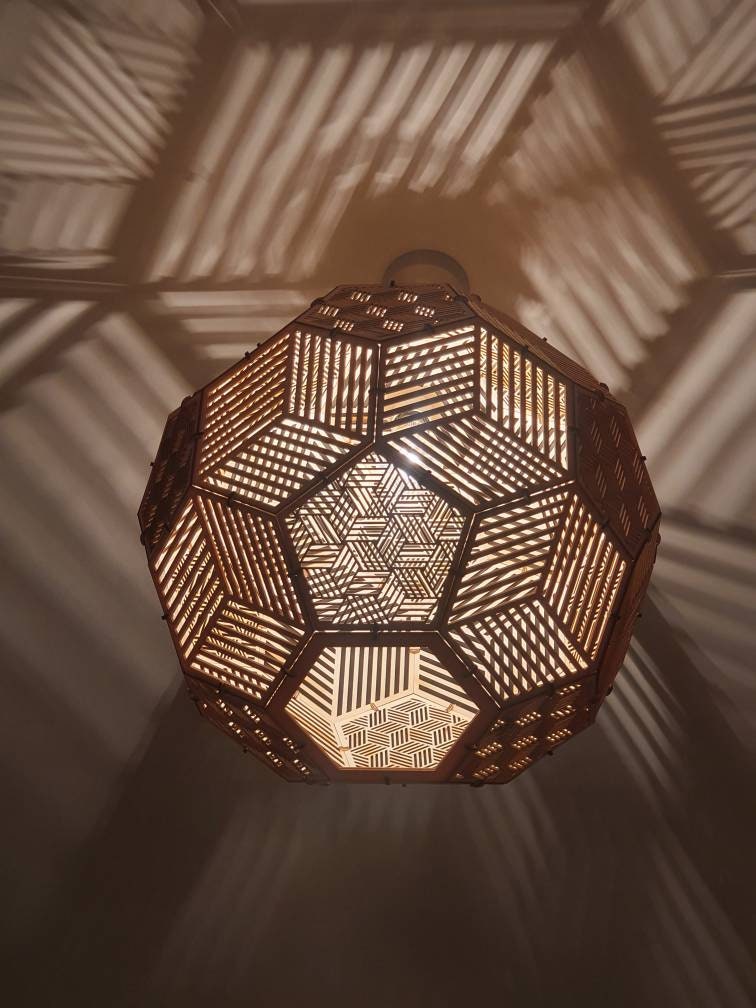 Bespoke Wooden Prism Light Shade. - Etsy UK