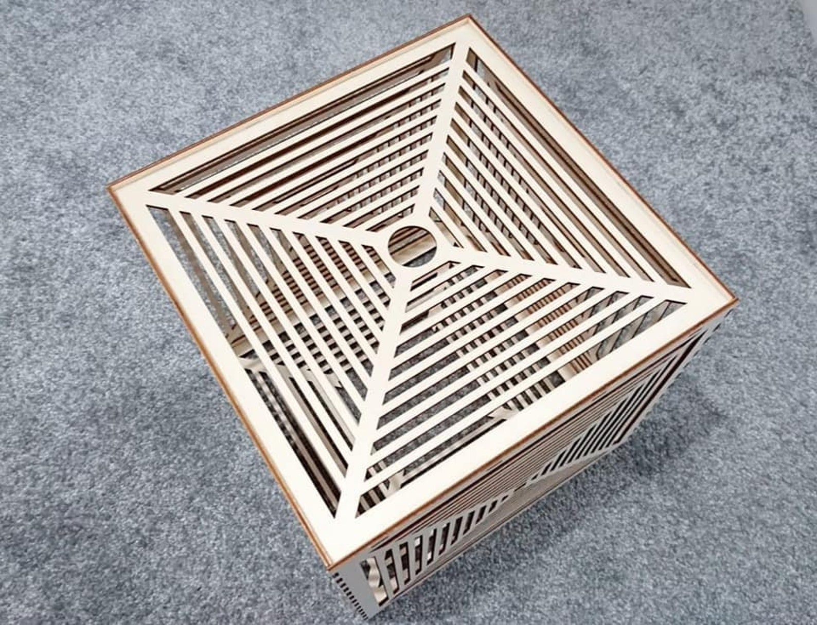 Bespoke Cube Laser Cut Light Shade. - Etsy UK
