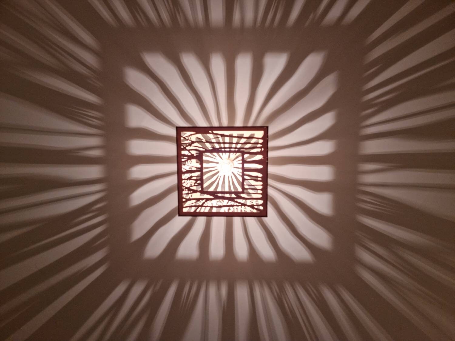 Bespoke Forest Wooden Ceiling Light Shade. - Etsy