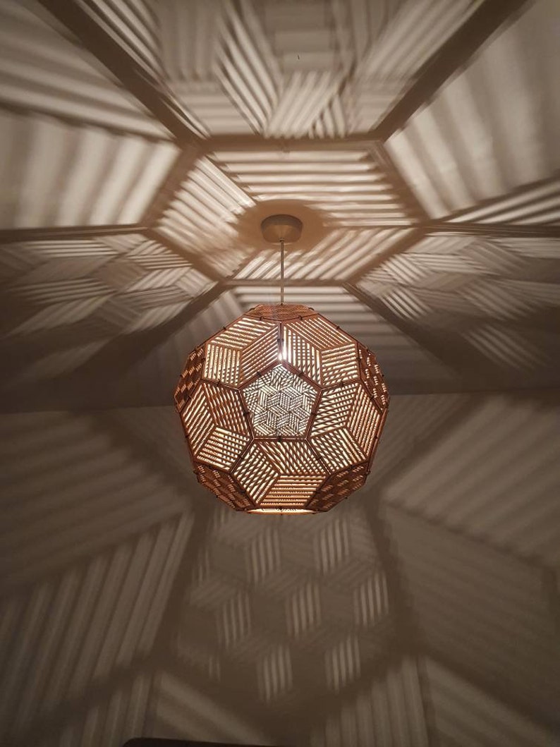 Bespoke Wooden Prism Light Shade. - Etsy UK