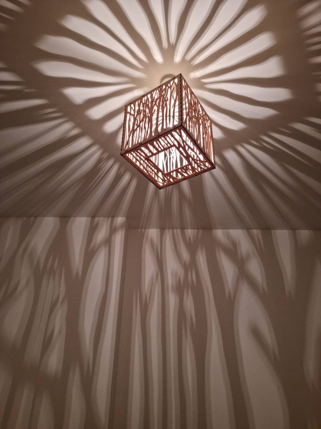 Bespoke Forest Wooden Ceiling Light Shade. - Etsy UK