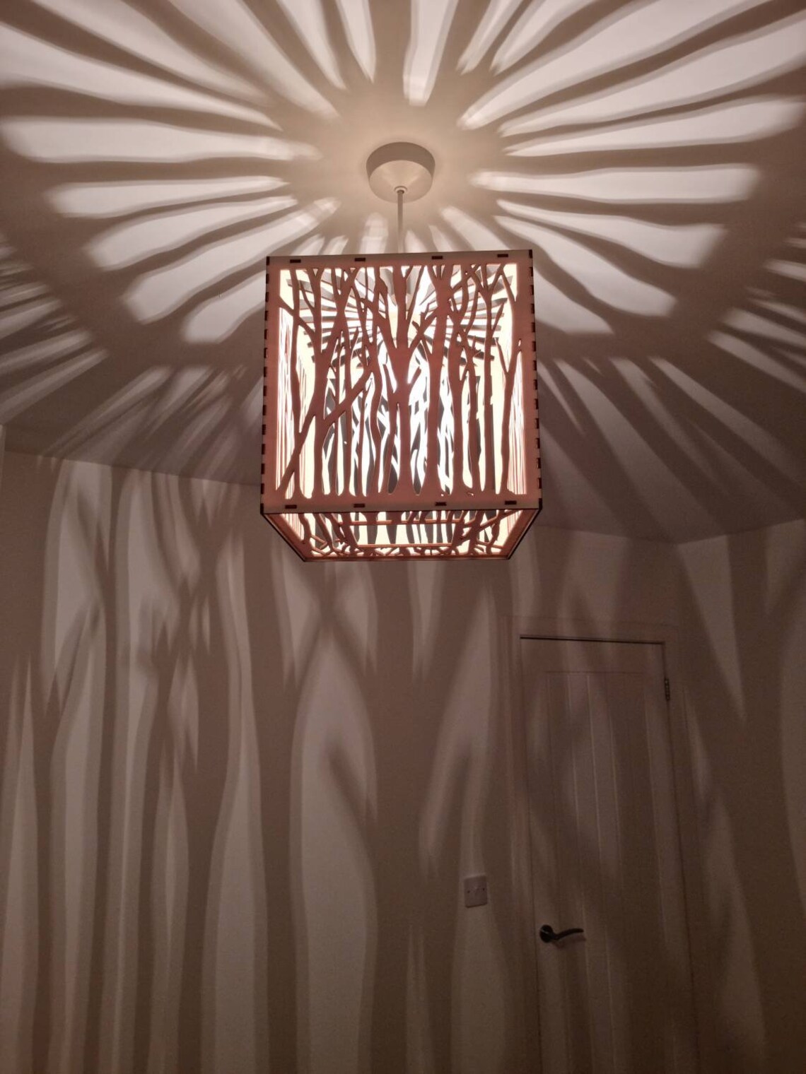 Bespoke Forest Wooden Ceiling Light Shade. - Etsy UK