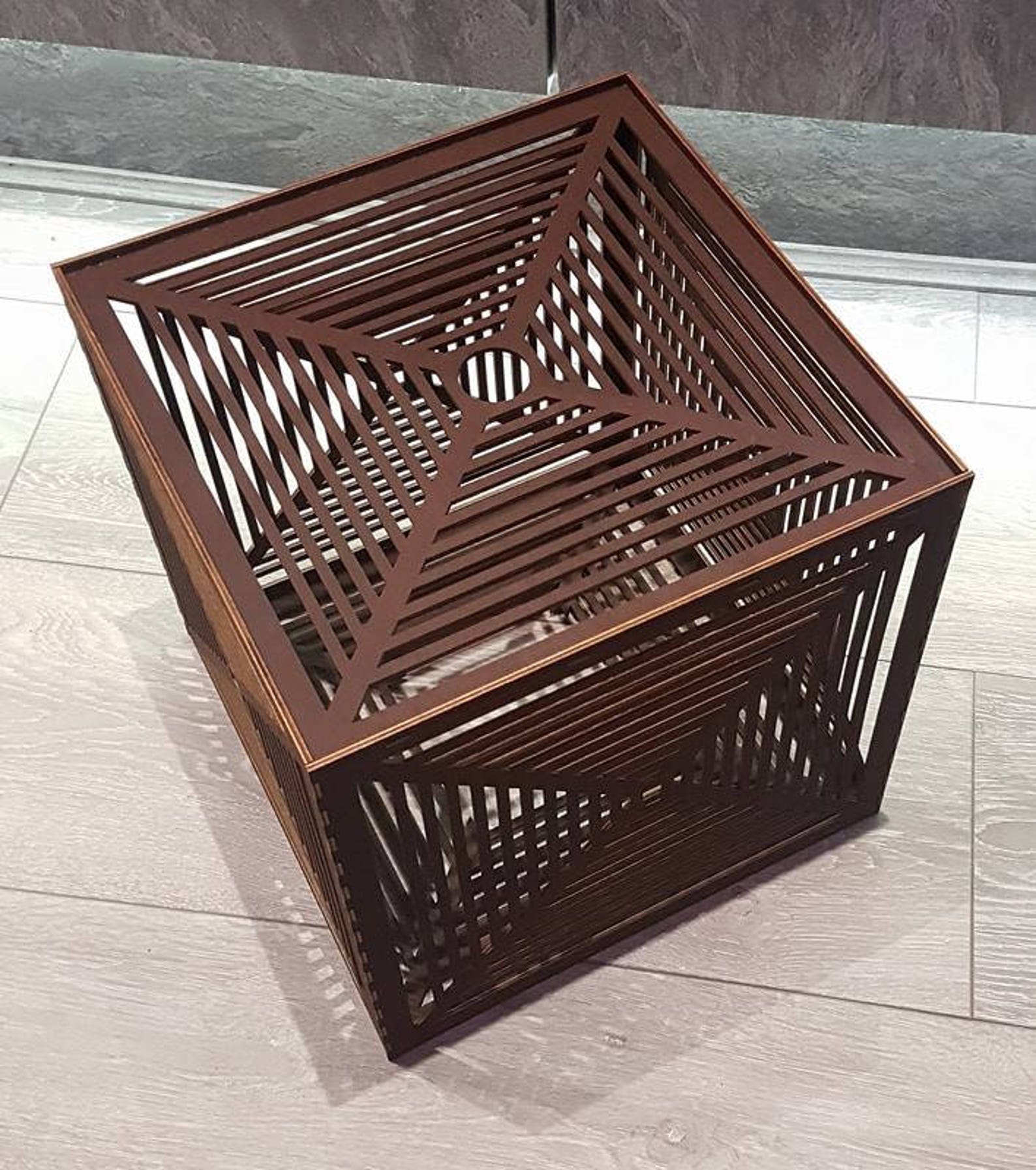 Bespoke Cube Laser Cut Light Shade. - Etsy UK
