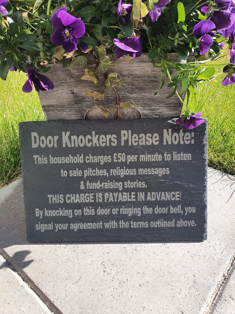 Real Slate Funny Sign for House or Garden. - Etsy UK