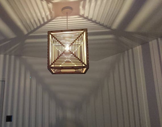 Bespoke Cube Laser Cut Light Shade. - Etsy UK