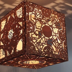 Bespoke Made to Order Puzzle Box Detailed Wooden Light Shade. - Etsy