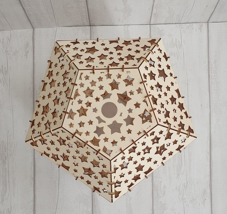 Laser Cut Star Light Shade. - Etsy UK