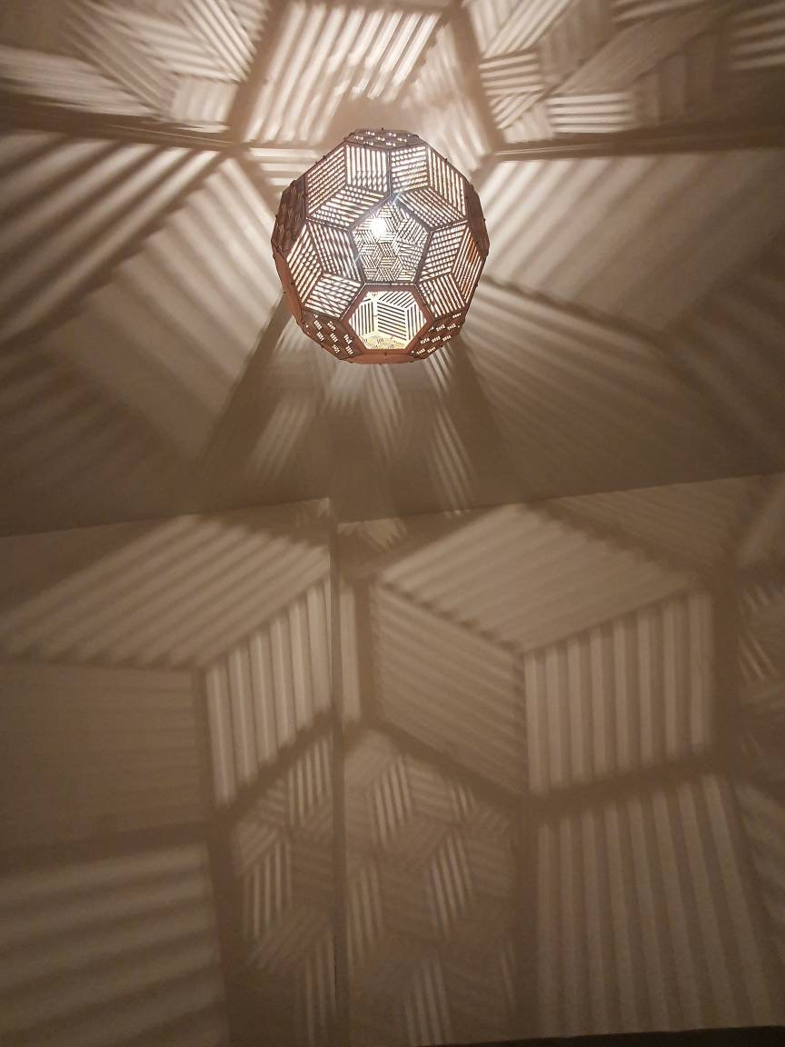 Bespoke Wooden Prism Light Shade. - Etsy UK