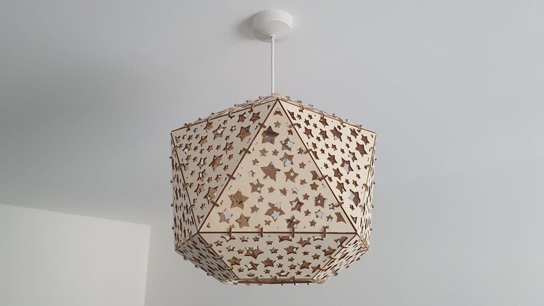 Laser Cut Star Light Shade. - Etsy UK