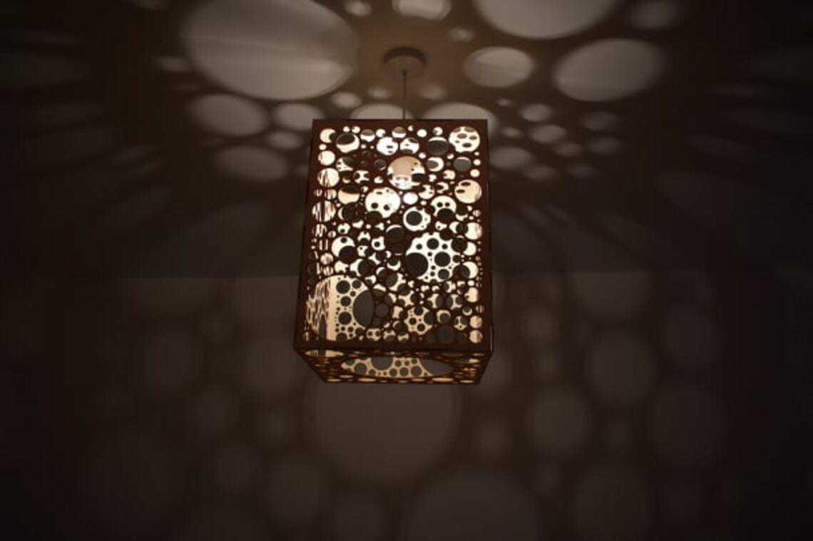 Wooden Laser Cut Light Shade, Bespoke Design, Home Decor. - Etsy