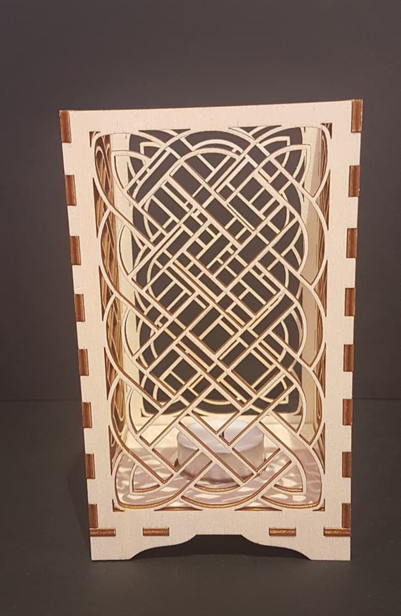 Beautiful Laser Cut Celtic Knot Tea Light Holder. | Etsy UK