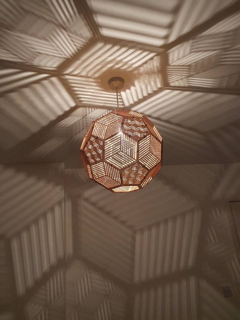Bespoke Wooden Prism Light Shade. - Etsy UK