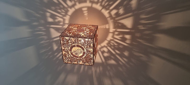 Bespoke Made to Order Puzzle Box Detailed Wooden Light Shade. | Etsy