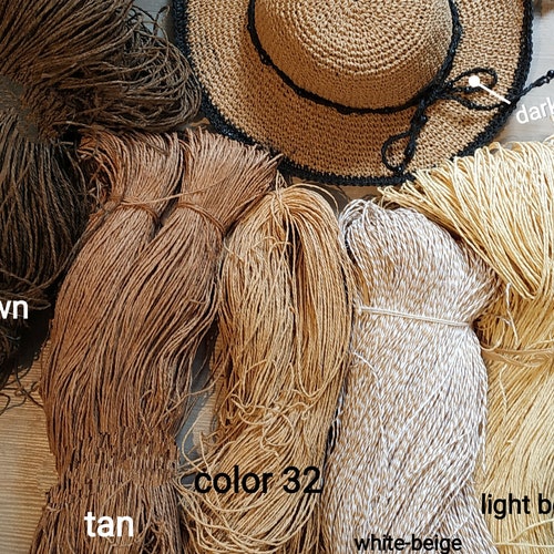 Yarn Raffia Natural Yarn 100g 100% Cellulose Yarn Natural - Etsy Israel