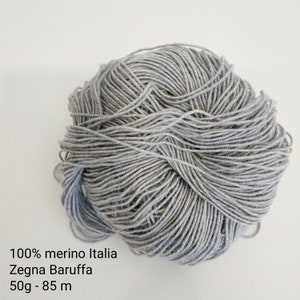 Merino Wool Yarn for Knitting, Yarn 100% Merino Zegna Baruffa, Yarn ...