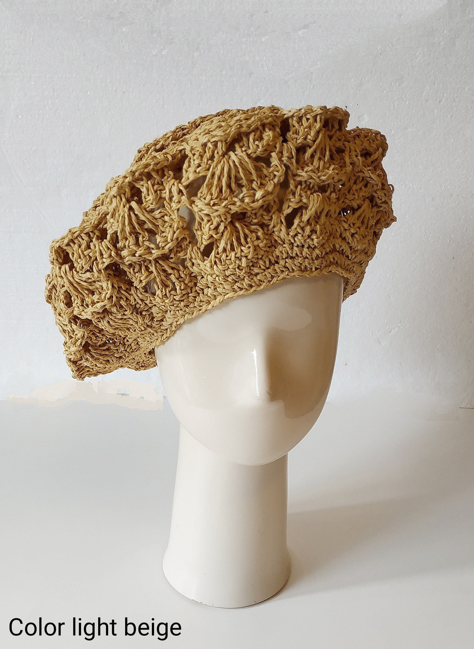 Beret Hat Straw Hat Straw Beret Summer Beret for Women | Etsy