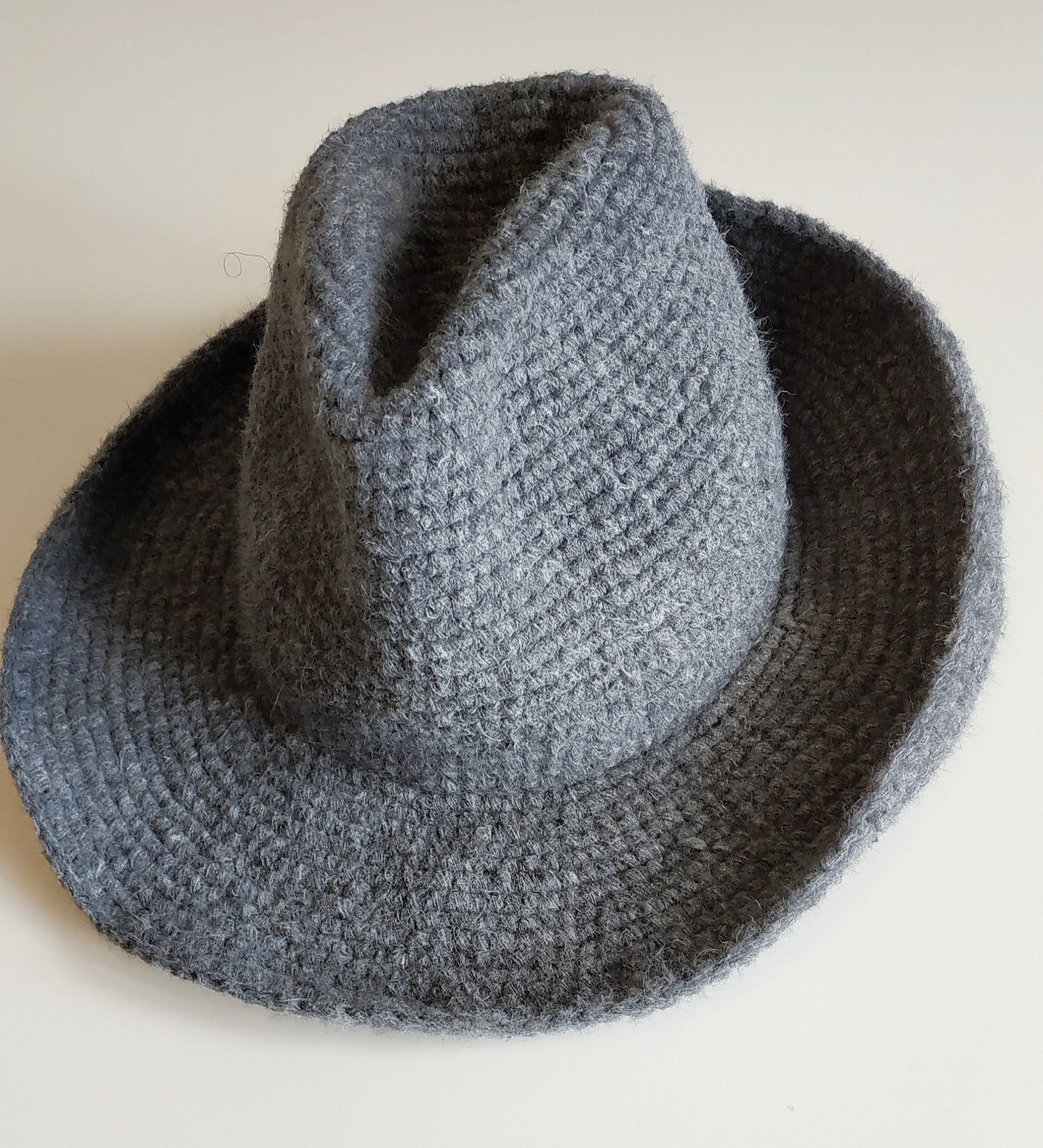 Fedora Hat Pattern Crohet Hat Pattern Fedora Hat Pattern | Etsy