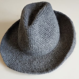Fedora Hat Pattern, Crohet Hat Pattern, Fedora Hat Pattern Pdf, Fedora ...