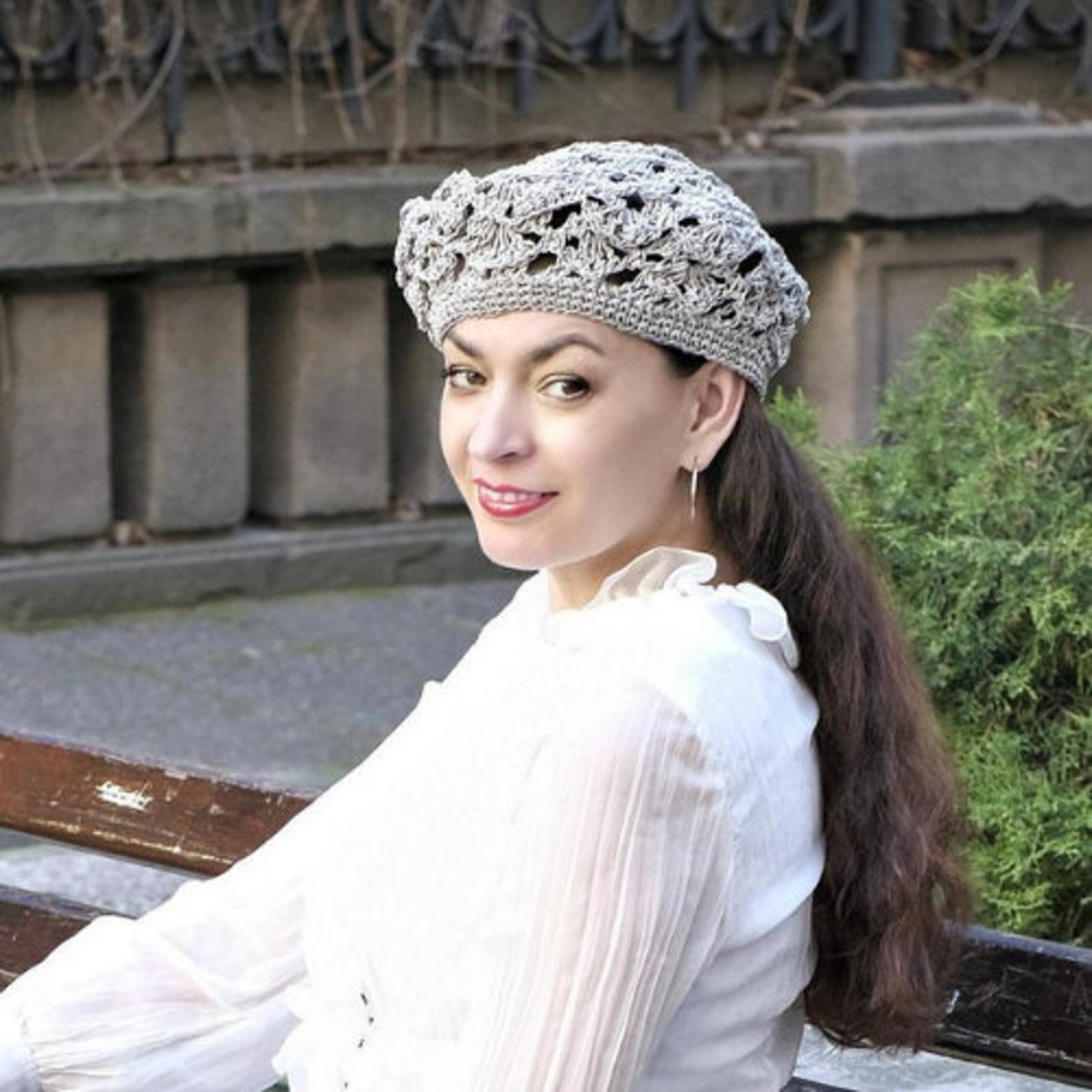 Beret Hat Straw Hat Straw Beret Summer Beret for Women | Etsy