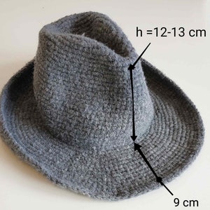 Fedora Hat Pattern, Crohet Hat Pattern, Fedora Hat Pattern Pdf, Fedora ...