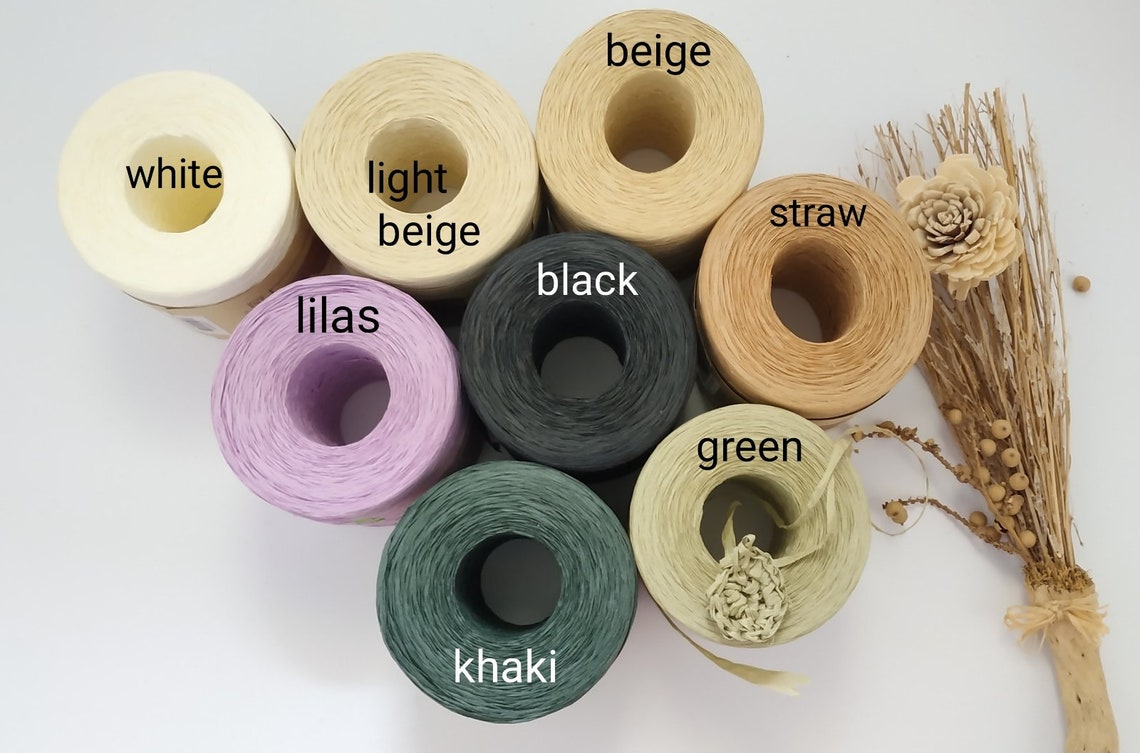 Rafia Yarns Yarn Sale Rafia Yarn Raffia Yarn Summer Yarn - Etsy