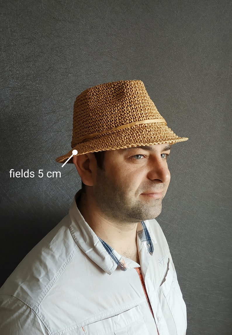 Fedora Hat Pattern Crohet Hat Pattern Fedora Hat Pattern - Etsy