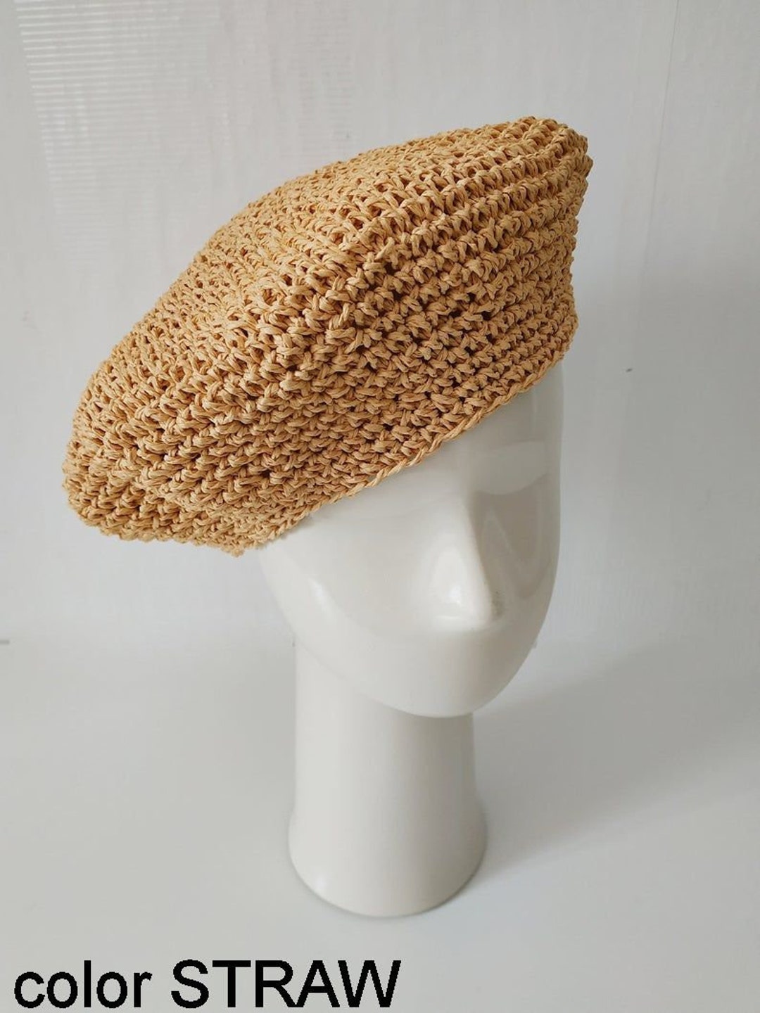 Straw Hat Women, Raffia Summer Hat, Sun Hat, Beret Summer, Beret Femme ...