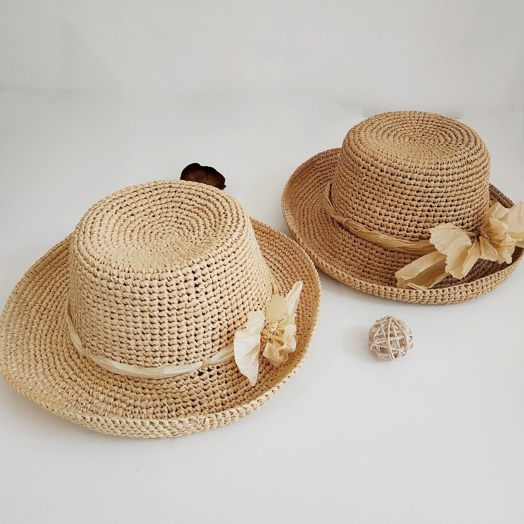 Cloche Hat Women, Straw Cloche Hat, Crochet Summer Hat, Cloche Hat ...