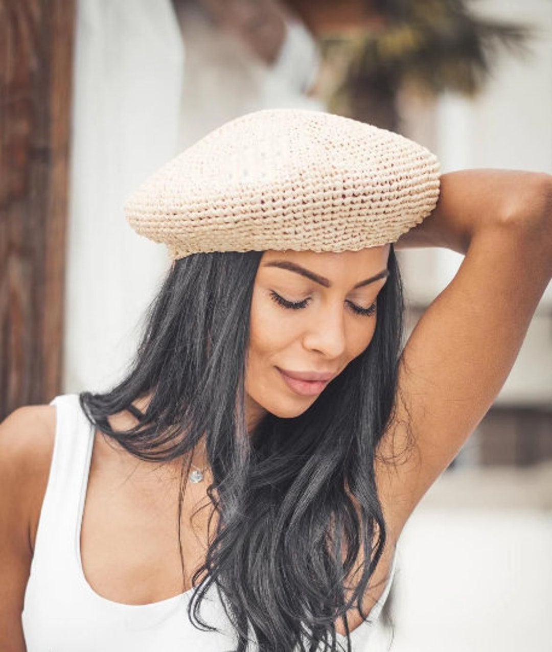 Straw Hat Women, Raffia Summer Hat, Sun Hat, Beret Summer, Beret Femme ...