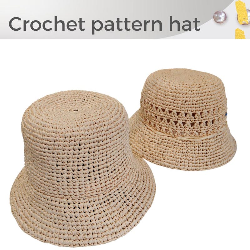 Crochet Spiral Bucket Hat - Etsy