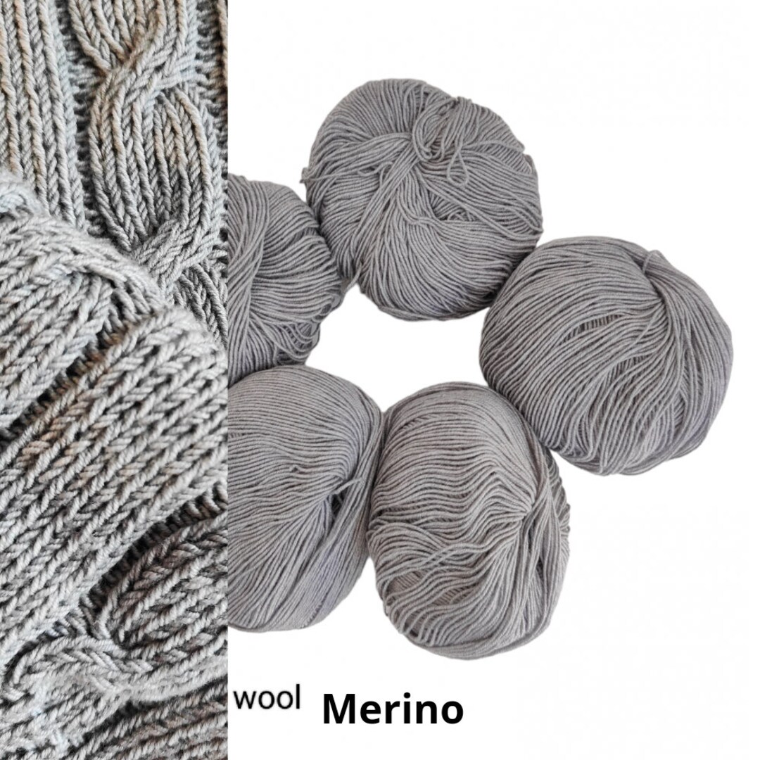 Merino Wool Yarn for Knitting, Yarn 100% Merino Zegna Baruffa, Yarn ...